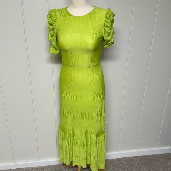 River Island | Dresses | Nwt River Island Ethnic Artisan Dress Lime ...